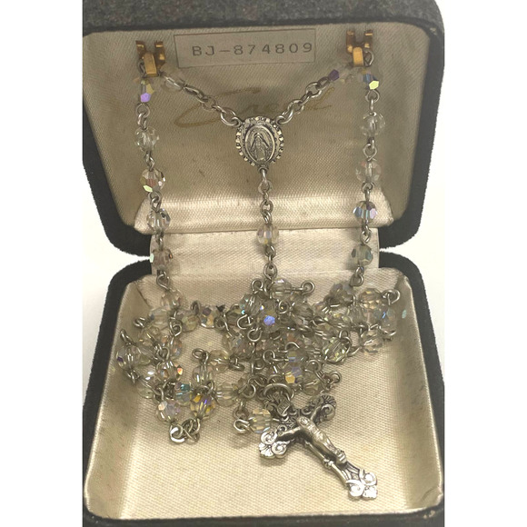Creed | Jewelry | Vintage Creed Religious Spiritual Rosary Crucifix 925 ...